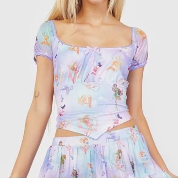 Dolls Kill | Tops | Dolls Kill Winx Club Collab Graphic Mesh ...